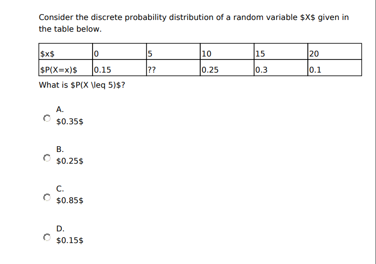 Solved Let X∼B(10,0.5) be a binomial random variable. What | Chegg.com