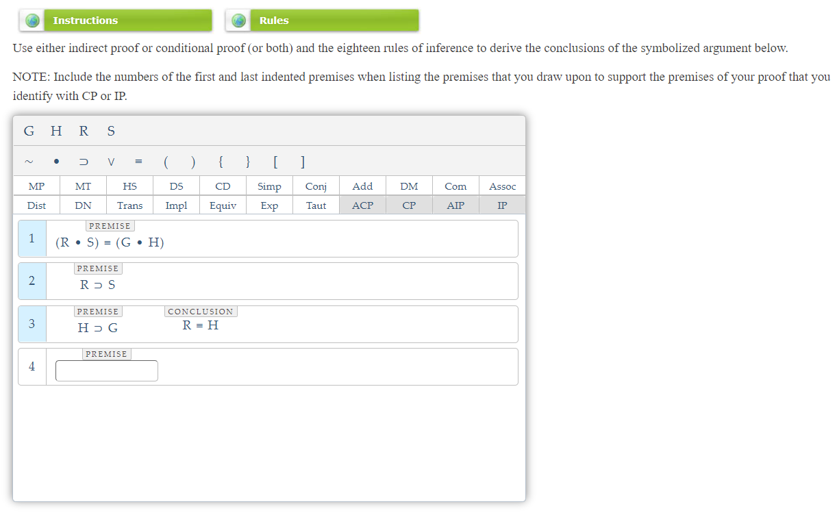Solved Use either indirect proof or conditional proof (or | Chegg.com