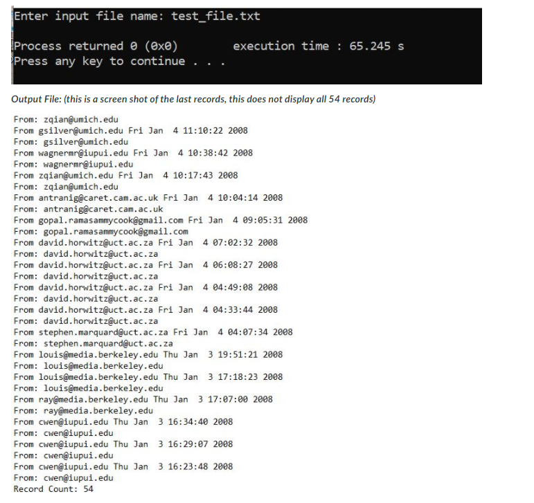 Solved You are creating a program that opens and reads a | Chegg.com