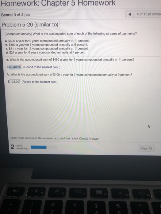 Solved Homework: Chapter 5 Homework Score: 0 of 4 pts | Chegg.com