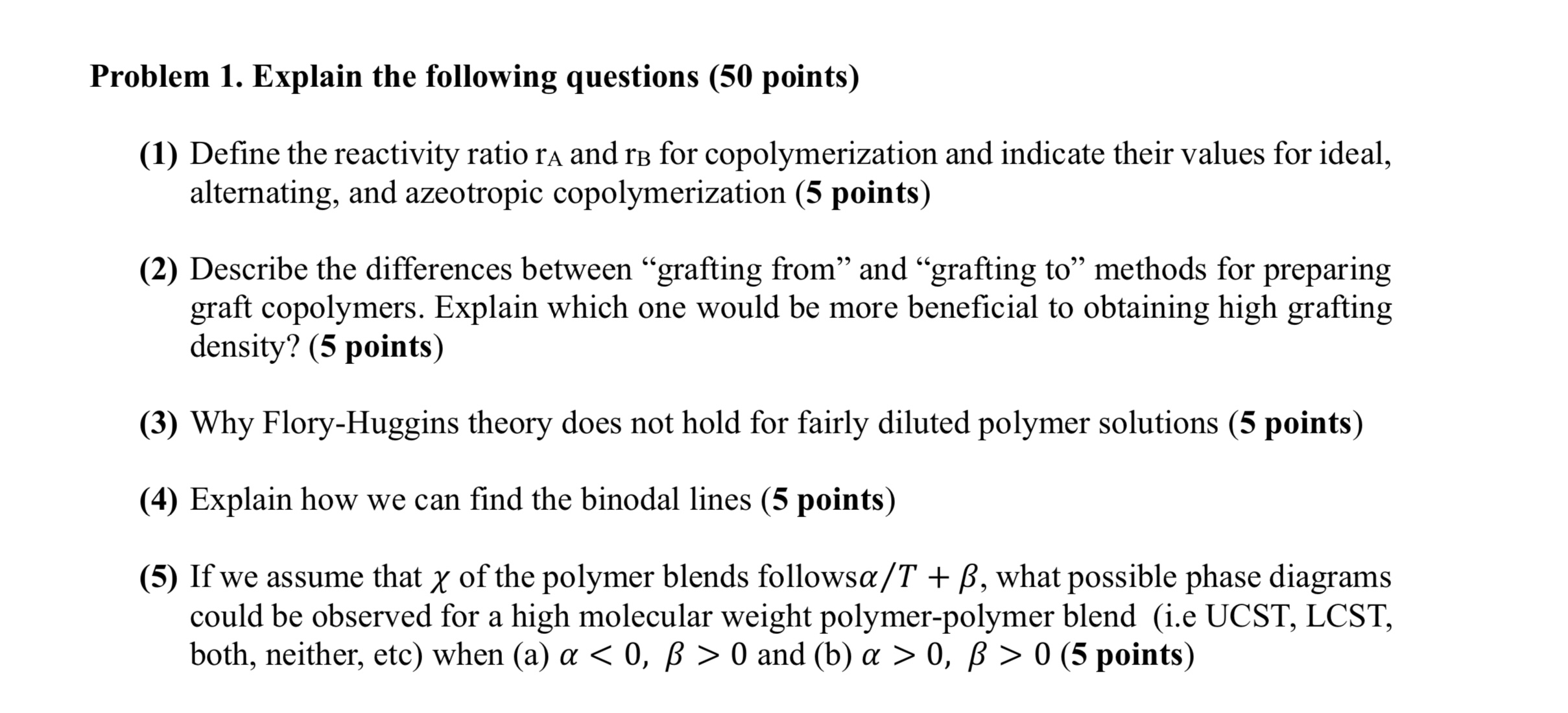 Solved Problem 1 Explain The Following Questions 50