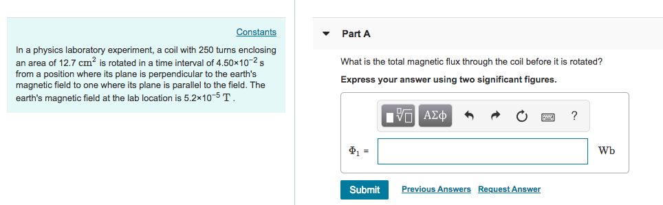 Solved Constants Part A In a physics laboratory experiment, | Chegg.com