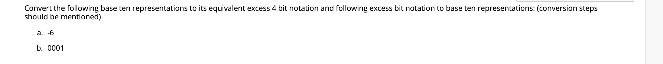 Solved Convert the following base ten representations to its | Chegg.com