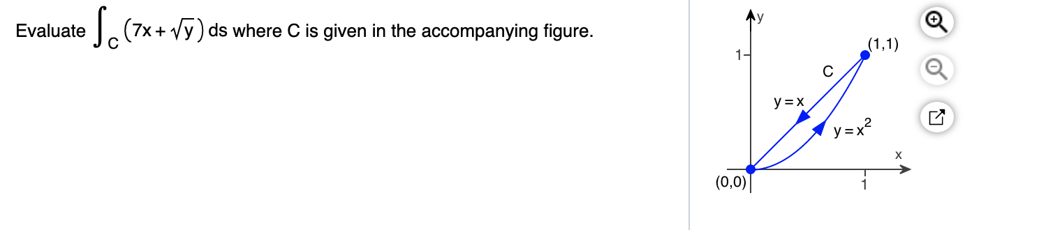 Solved Evaluate Sc (7x+vy) ds where C is given in the | Chegg.com