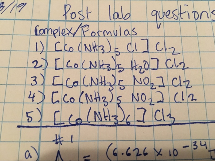 Solved List the ligands in order of increasing crystal field | Chegg.com