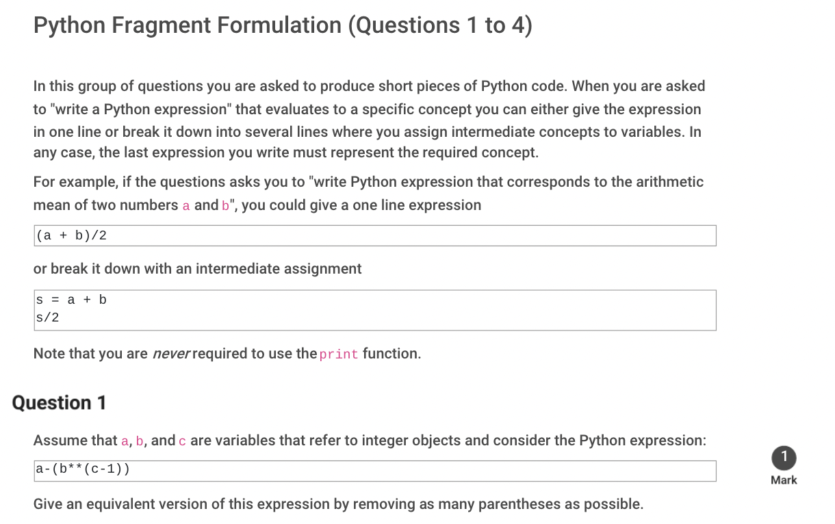 Solved In this group of questions you are asked to produce | Chegg.com