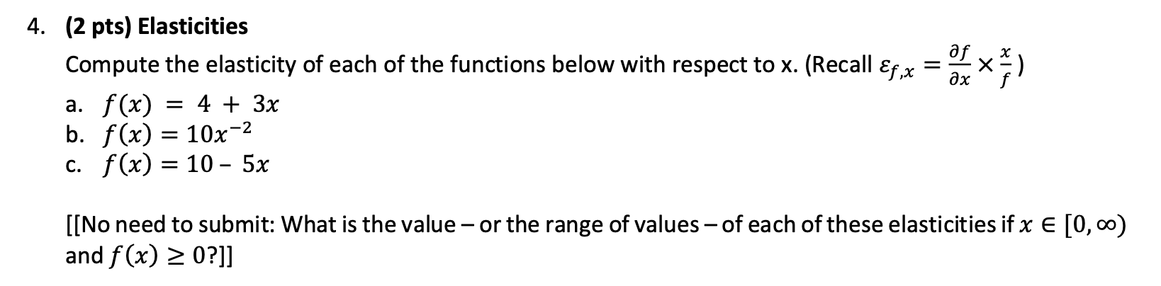 Solved 1. (2 pts) Differentiation of univariate functions, | Chegg.com