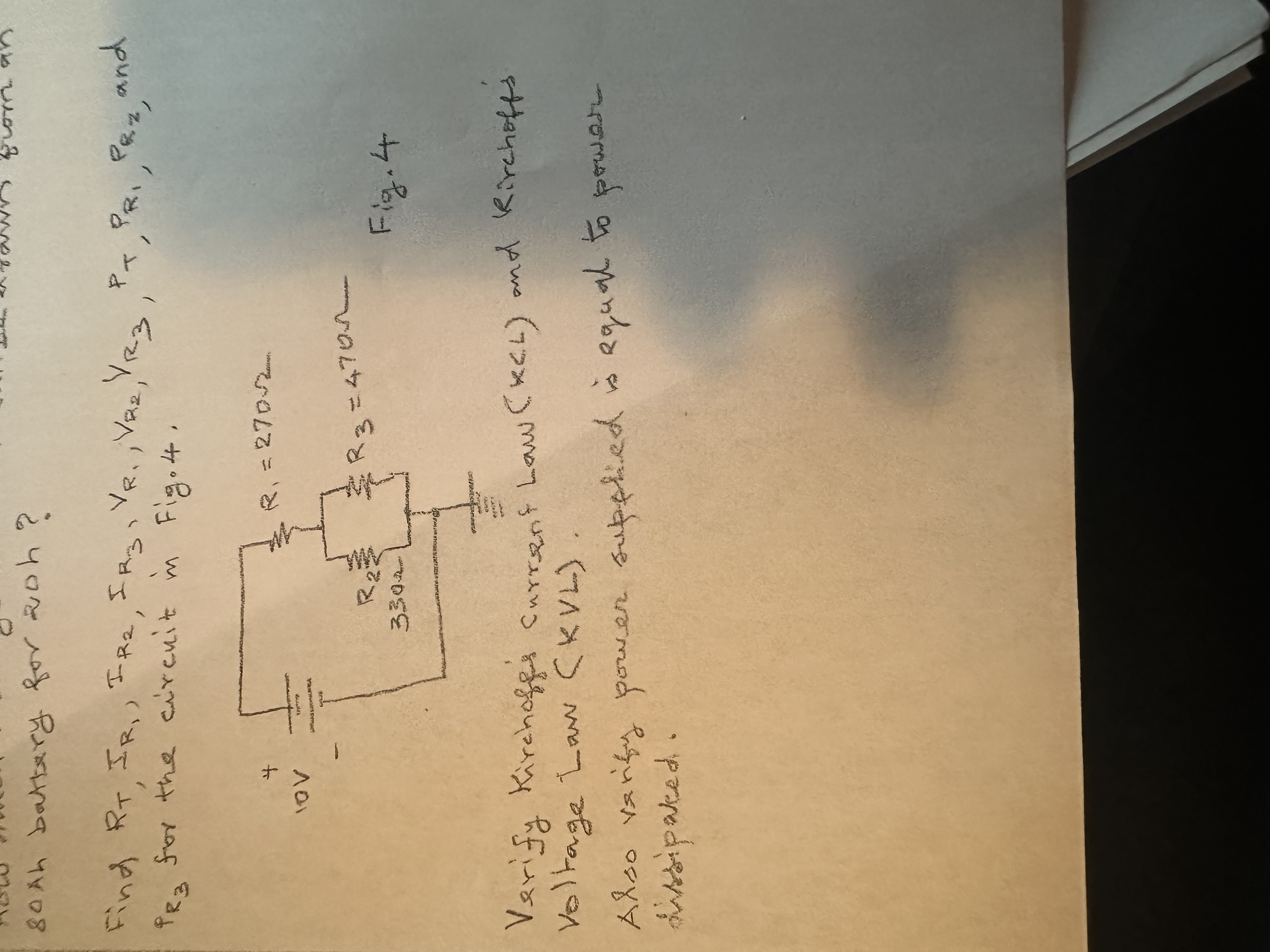 Solved Find Rt,Ir,Ir2,Ir3,Vr1,Vr2,Vr3,Pt,Pr1,Pr2,and Pr3 for | Chegg.com