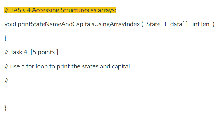 Solved A Structure Will Be Defined As Typedef Structstate 7920