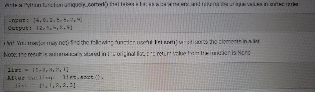Solved python. dont use for or while loop make sure use | Chegg.com