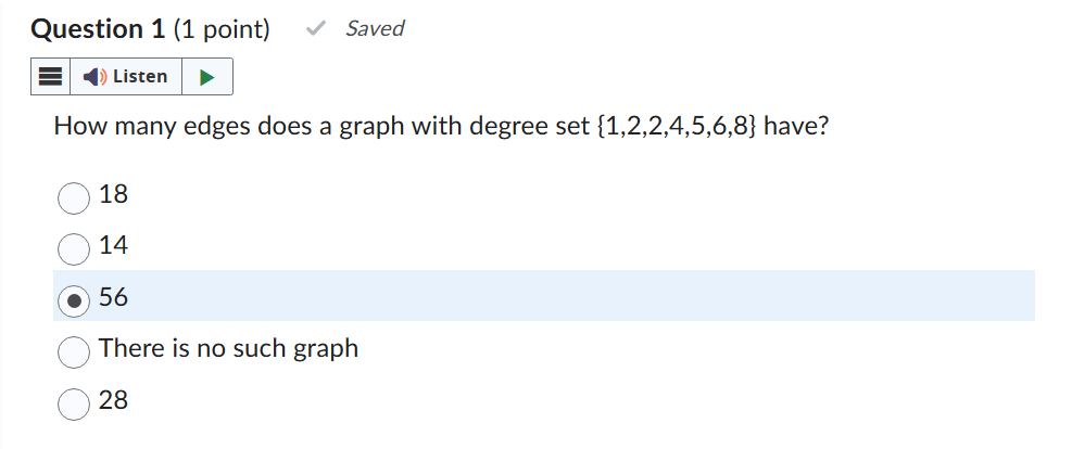 Solved How many edges does a graph with degree set | Chegg.com