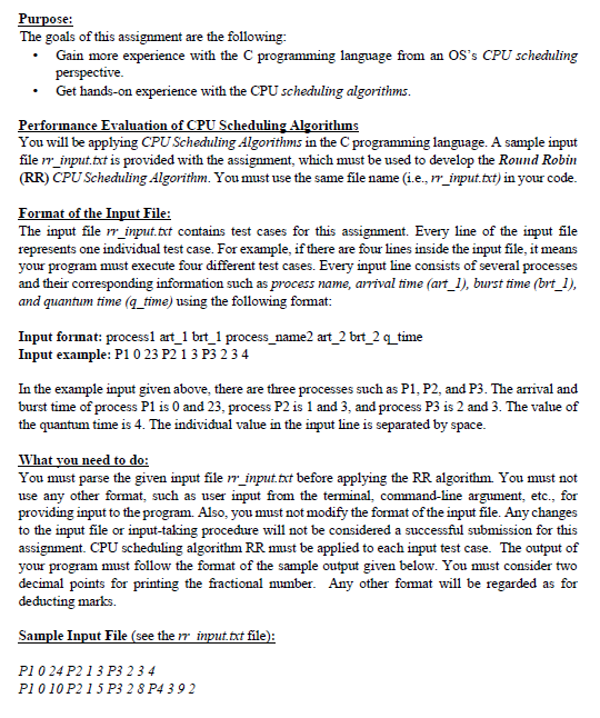 Solved Purpose: The goals of this assignment are the | Chegg.com