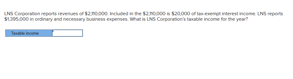 Solved LNS Corporation reports revenues of $2,110,000. | Chegg.com