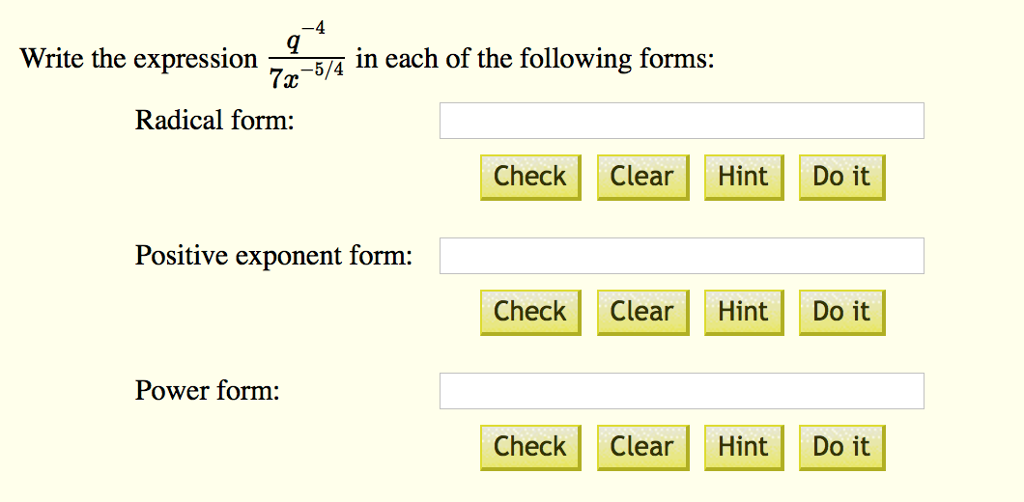 Solved Write the expresson/ in each of the following forms: | Chegg.com
