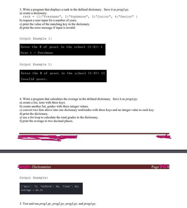 Solved 3. Write a program that displays a rank in the | Chegg.com