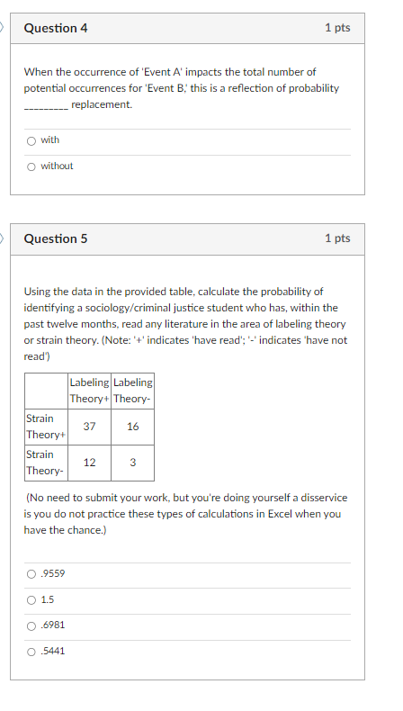 Solved When the occurrence of 'Event A ' impacts the total | Chegg.com
