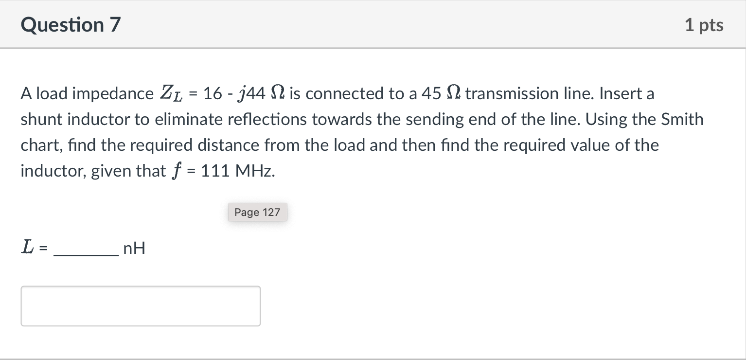 Solved Please help solve Question 7A load impedance | Chegg.com