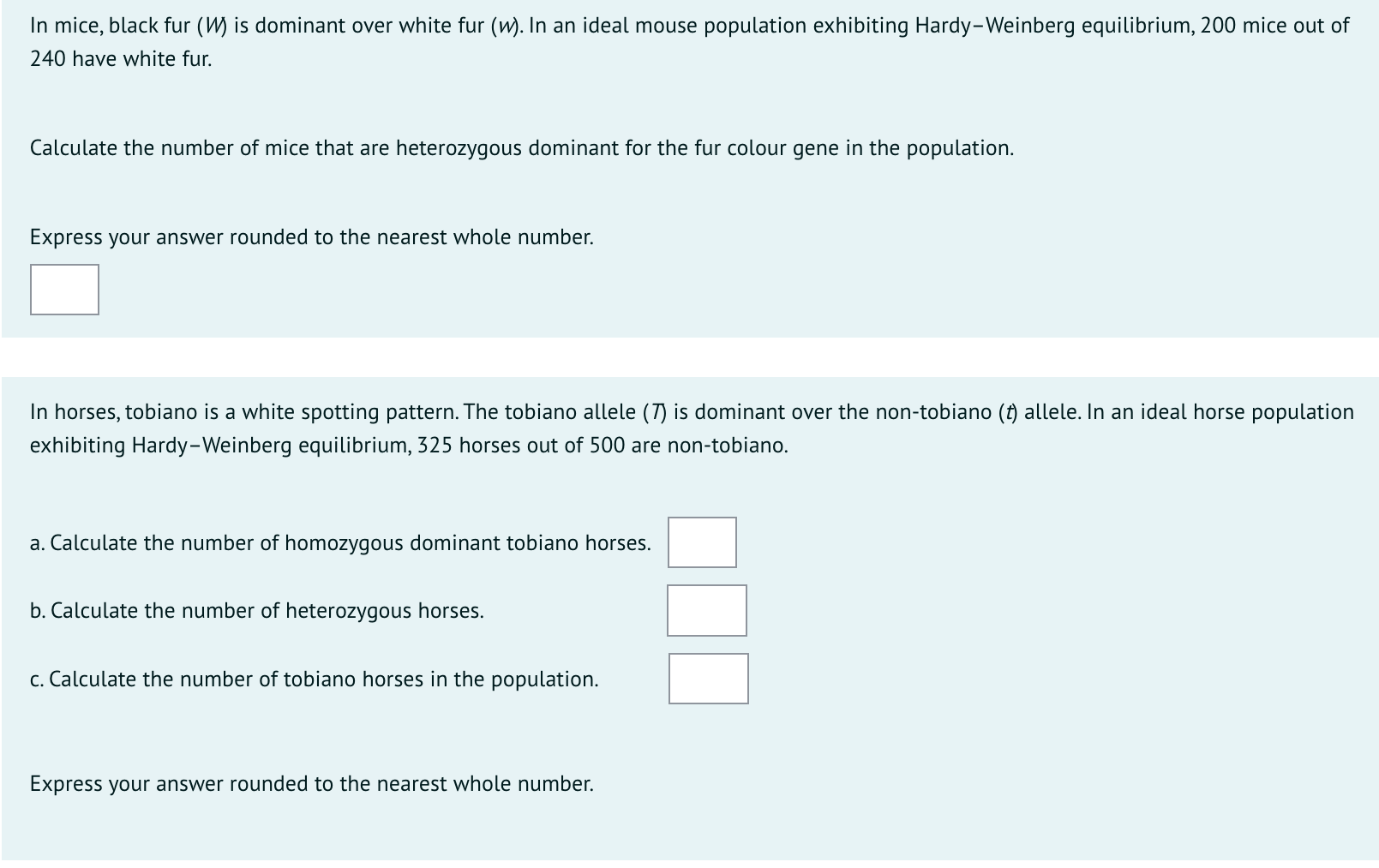 Solved In mice, black fur ( W) is dominant over white fur | Chegg.com