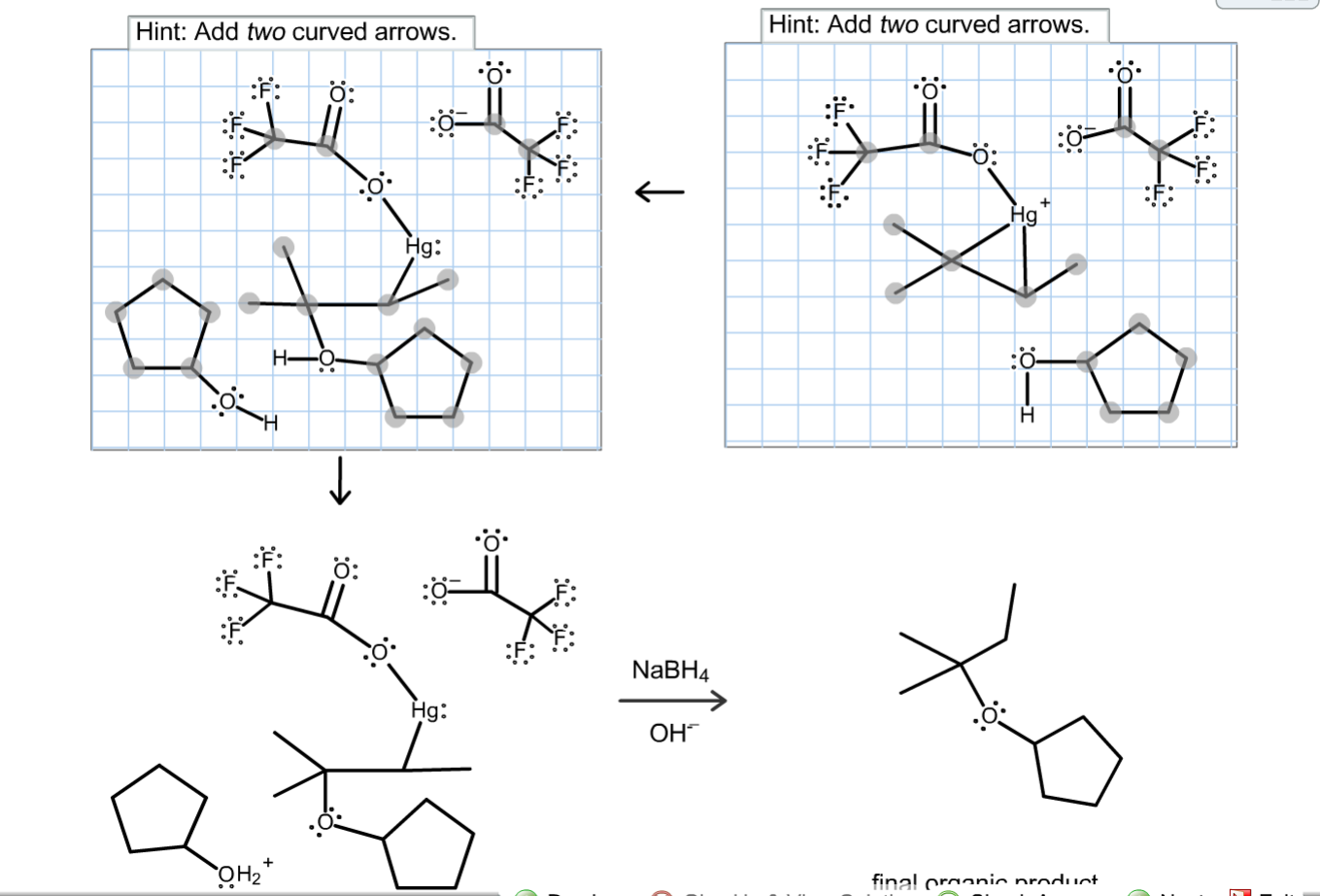 Solved For the following alkoxymercuration-demercuration, | Chegg.com