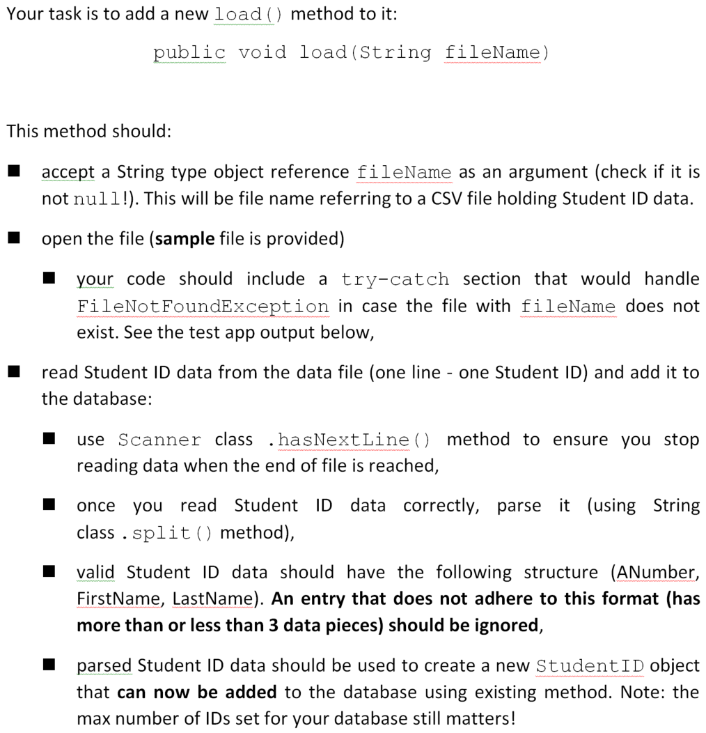 Solved Consider the following JAVA class, where a Student | Chegg.com