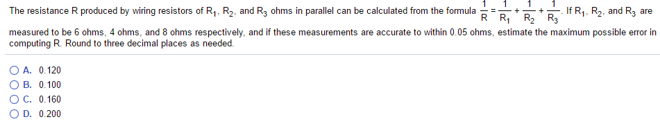Solved The resistance R produced by wiring resistors of R1, | Chegg.com