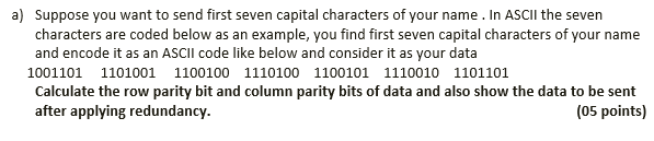 Solved a) Suppose you want to send first seven capital | Chegg.com