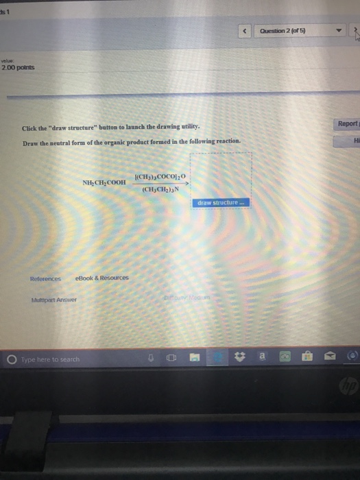Solved draw the neutral form of the organic product formed | Chegg.com