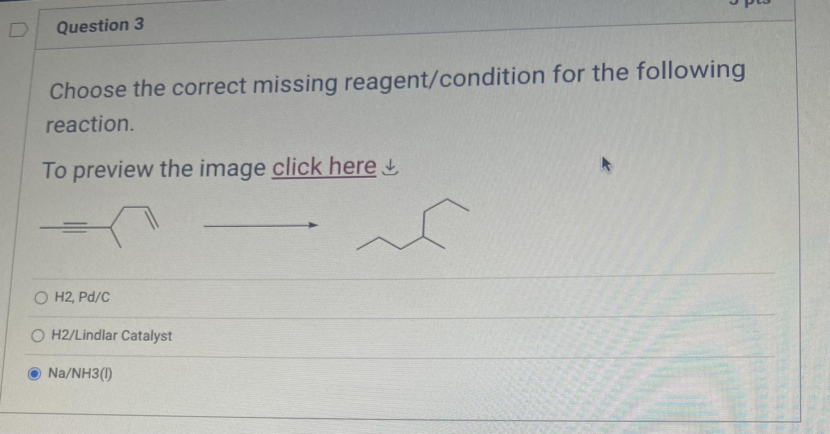 Solved Choose the correct missing reagent/condition for the | Chegg.com
