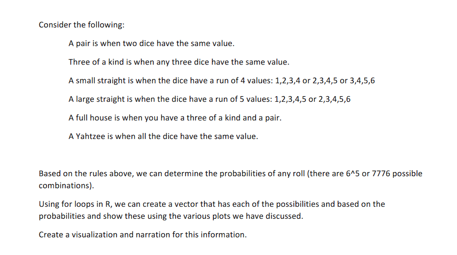 Solved Consider the following: A pair is when two dice have | Chegg.com