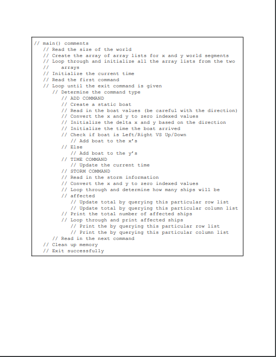 Solved Problem Given a growing list of ships on a toroidal | Chegg.com