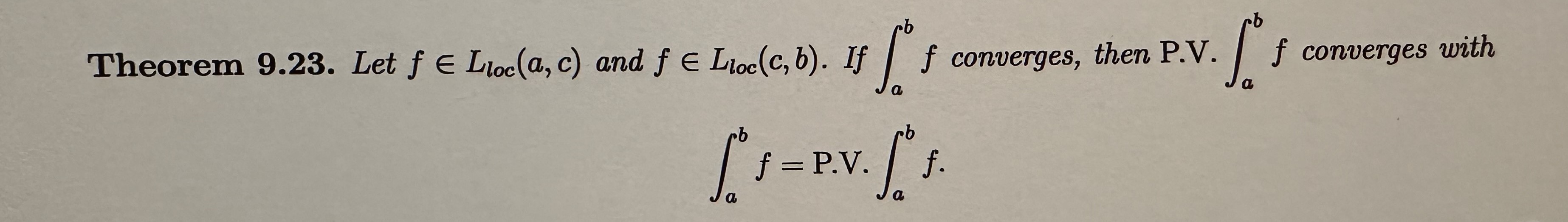 Solved Prove: Theorem 9.23. ﻿Let finLloc(a,c) ﻿and | Chegg.com
