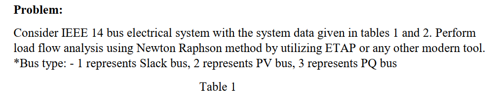 Solved Problem: Consider IEEE 14 bus electrical system with | Chegg.com