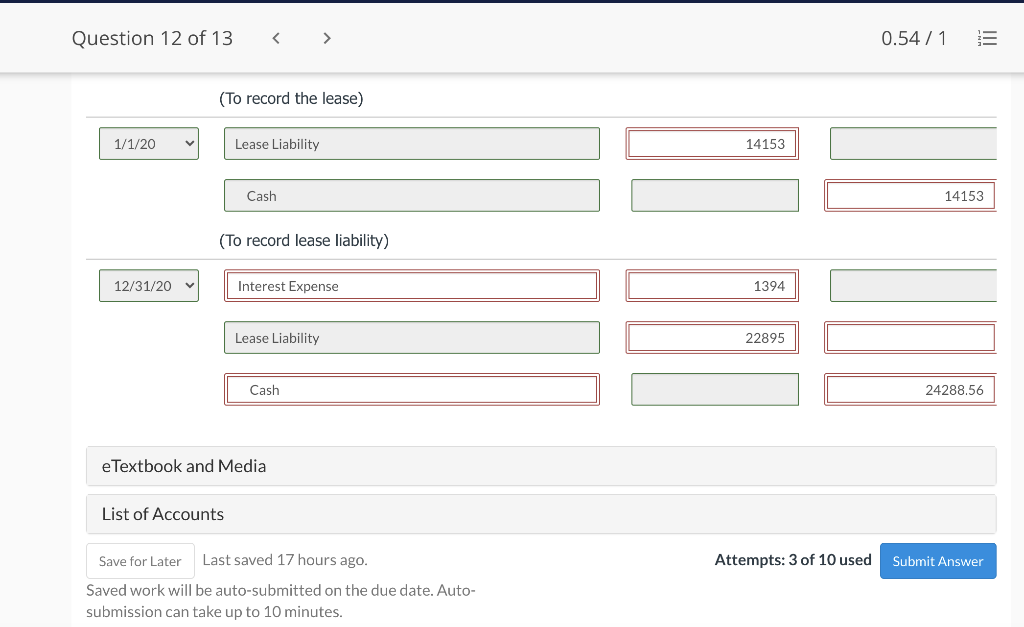Solved Question 12 of 13 0.54 / 1 III ż View Policies | Chegg.com