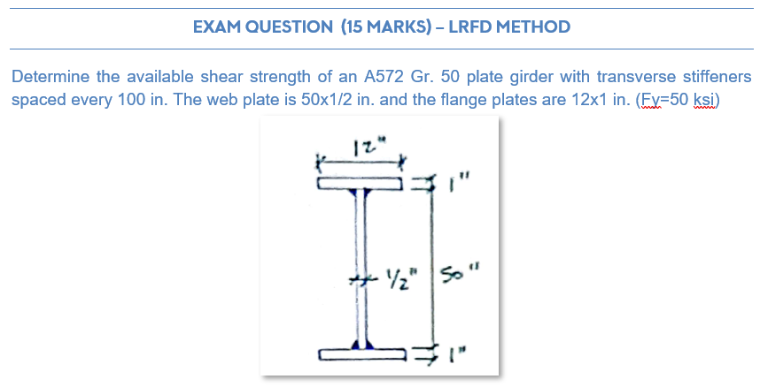 Solved Please solve with LRFD only, highlight any use of | Chegg.com