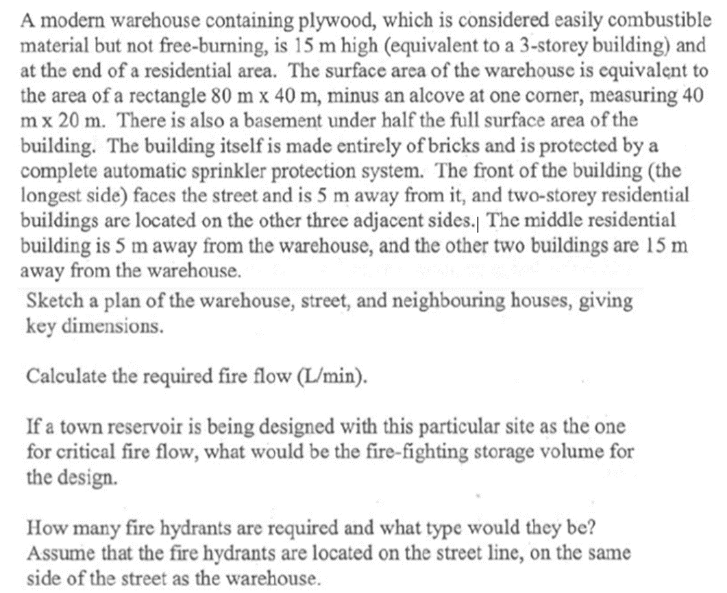 Solved ask an expert to solve this. A modern warehouse | Chegg.com