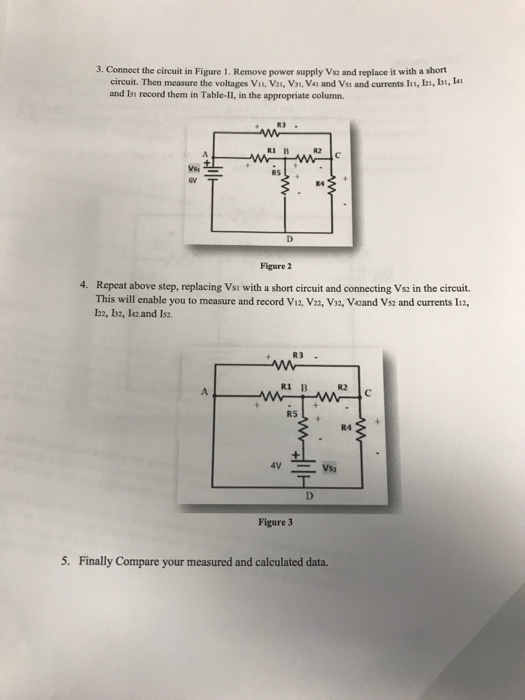 Solved PROCEDURE: 1. Use superposition principle for the | Chegg.com