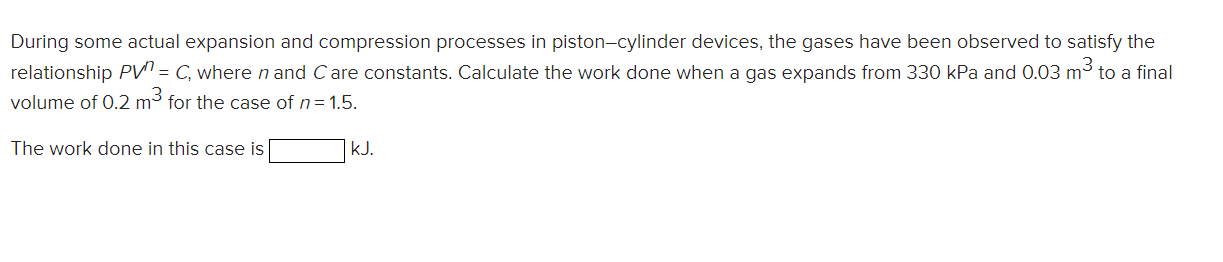 Solved During some actual expansion and compression | Chegg.com