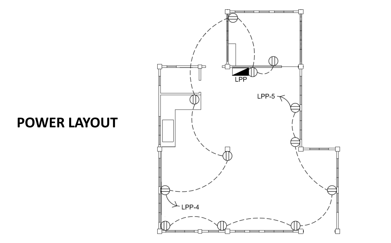 Solved LIGHTING LAYOUT LPP- 3 a S2W LPP-1 ď LPP OF sof 8 | Chegg.com