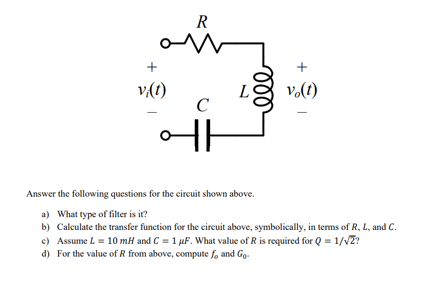 Solved Answer the following questions for the circuit shown | Chegg.com