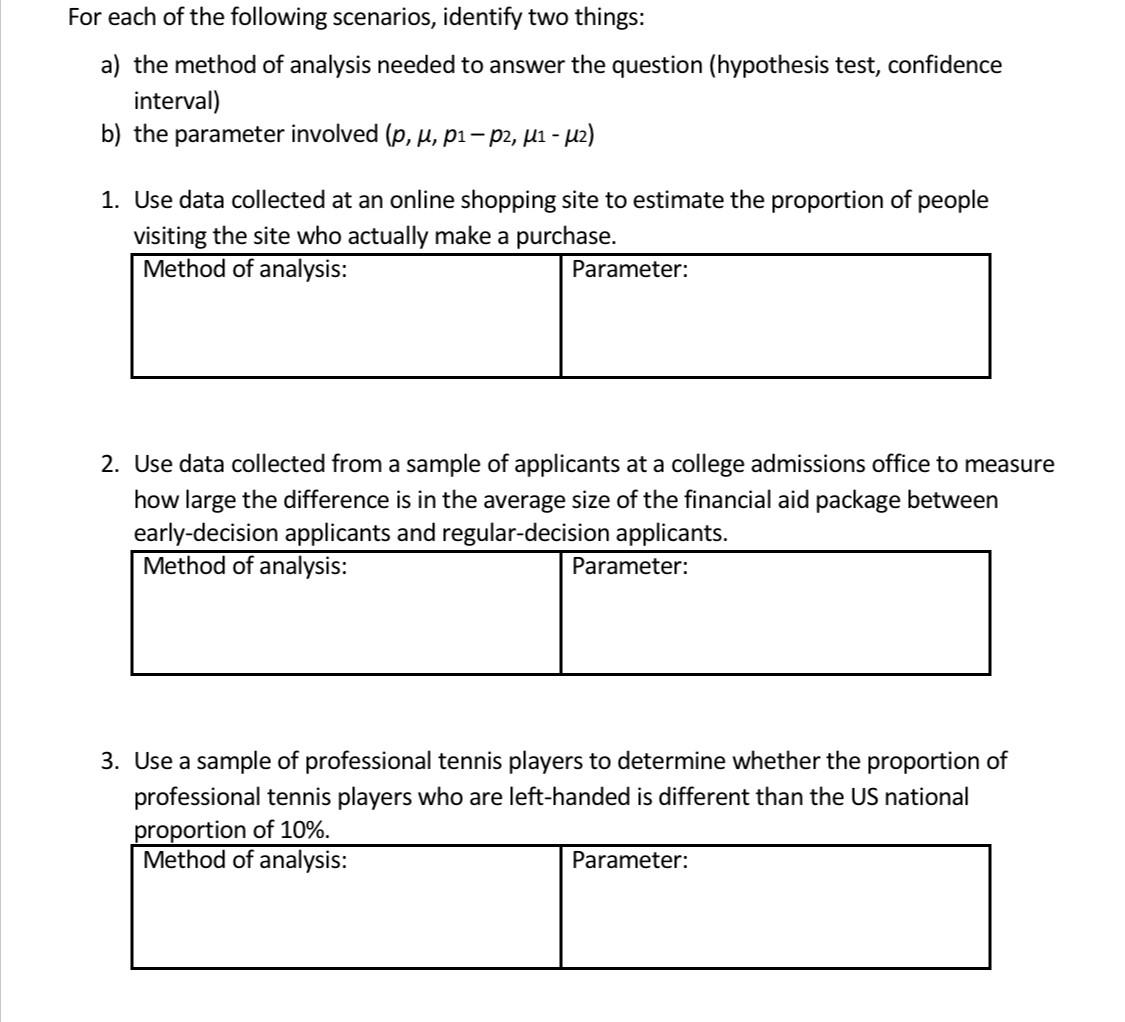 solved-for-each-of-the-following-scenarios-identify-two-chegg