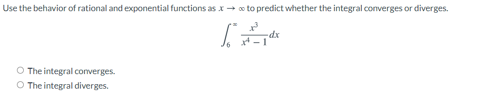 Solved Use the behavior of rational and exponential | Chegg.com