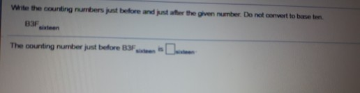 Solved Write (in the same base) the counting numbers just | Chegg.com