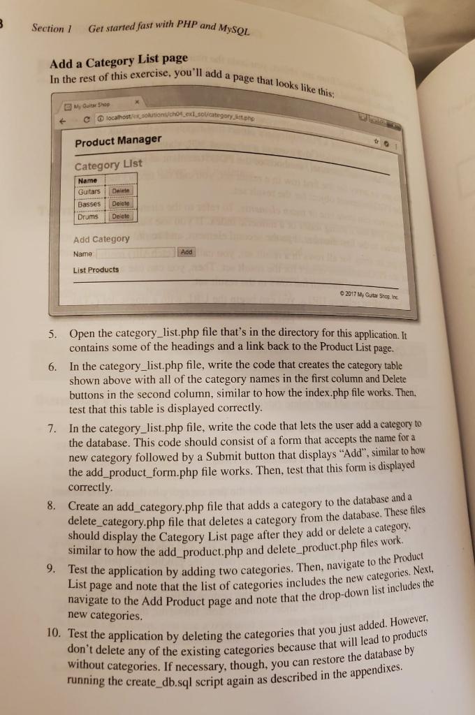 Solved Exercise 4 1 Enhance The Product Manager Application Chegg