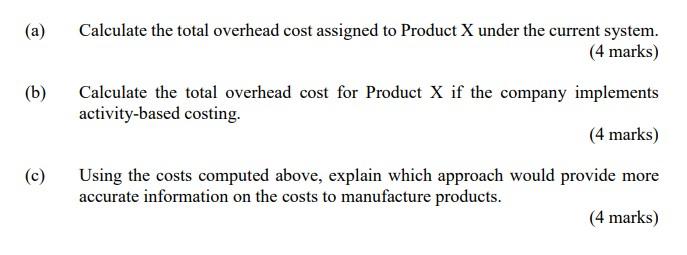 Solved Carl Company manufactures two products, Product X and | Chegg.com