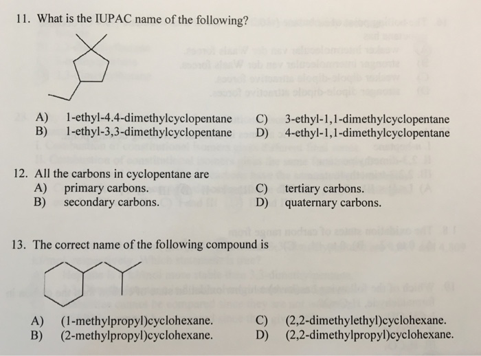 Solved What is the IUPAC name of the following? | Chegg.com