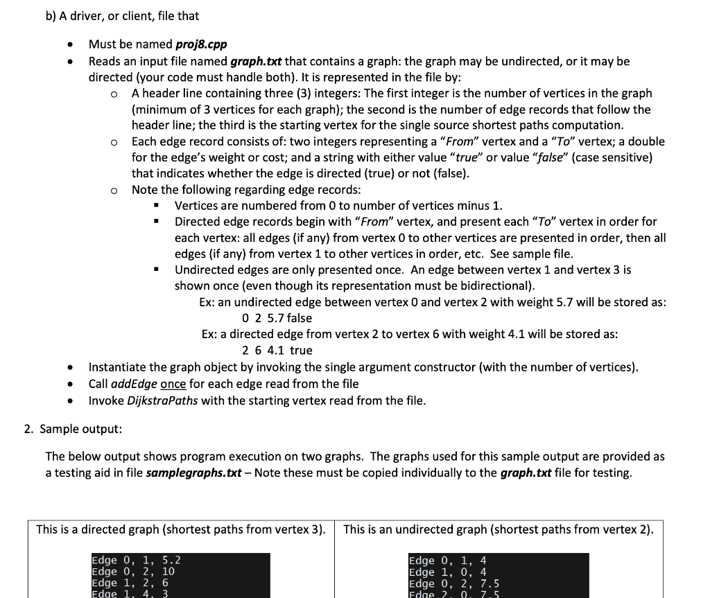Solved #ifndef GRAPH H #define GRAPH_H #include #include | Chegg.com