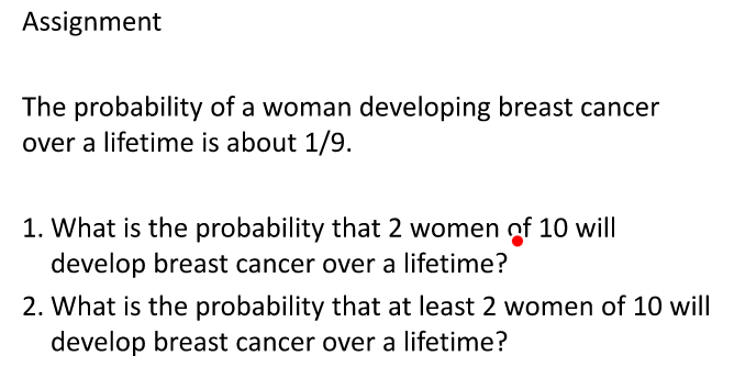 Solved The probability of a woman developing breast cancer | Chegg.com