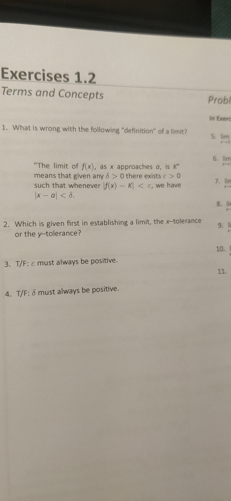 Solved Exercises 1.2 Terms and Concepts Probl In Exerc 1. | Chegg.com