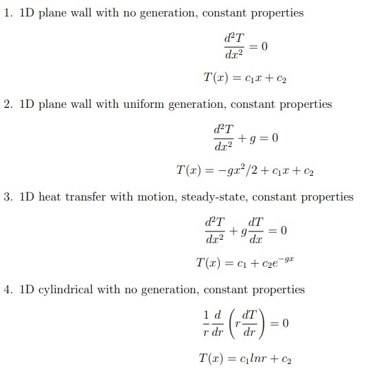 Solved 1. 1D plane wall with no generation, constant | Chegg.com