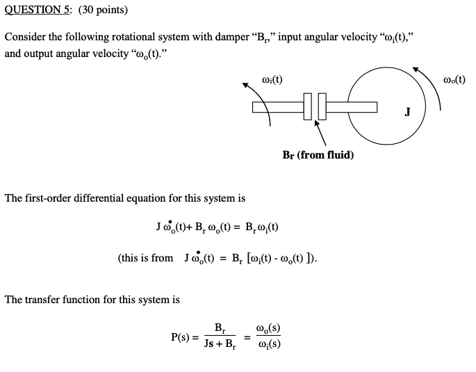Solved QUESTION 5: (30 points) Consider the following | Chegg.com